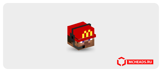 McDonalds Employee (Steve) — Minecraft head