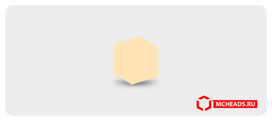 Кремовый блок (#FFE4B5) — Голова Майнкрафт