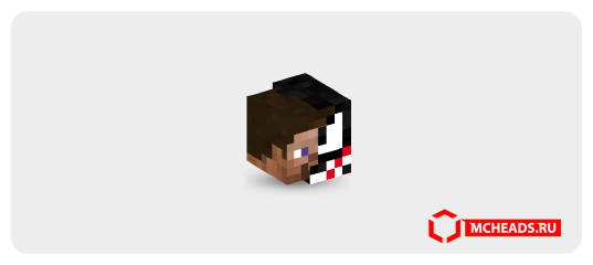 Venom Steve — Minecraft head