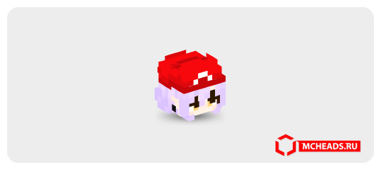 Elf in a Mario Cap — Minecraft head