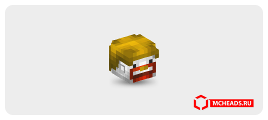 Ronald McDonald Robot — Minecraft head
