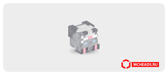 Dead Rabbit (grey) — Minecraft head
