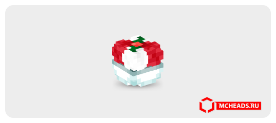 Sundae (candy cane, holly) — 59658 — Minecraft head