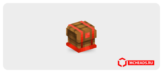 Redstone Chest — Minecraft head
