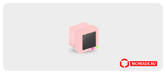 Pink TV — 4262 — Minecraft head