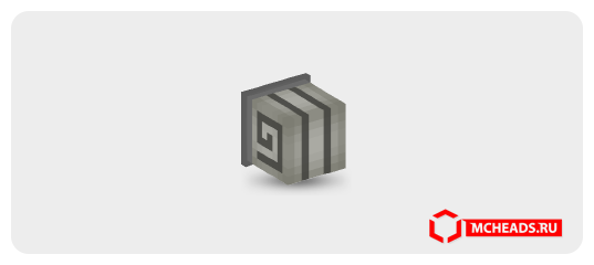 Light Gray Snail (down) — Minecraft head