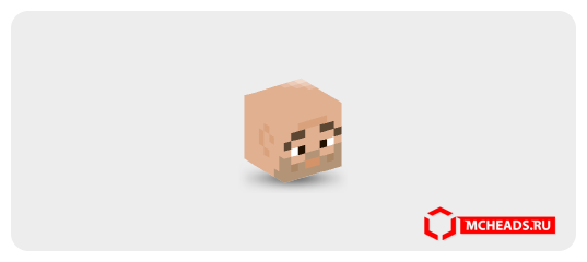 Surprised Man — Minecraft head