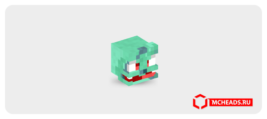 Bulbasaur (#001) — Minecraft head