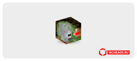 Rotten Herobrine — Minecraft head