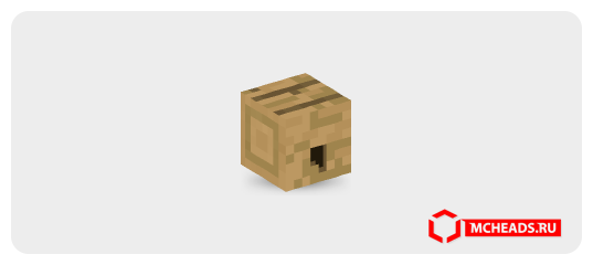 Oak Wood Comma — Minecraft head