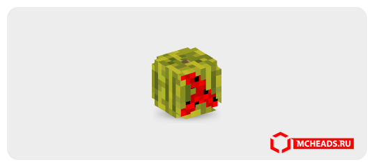 Watermelon λ (Lambda) — Minecraft head