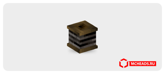 Spool of Thread (black) — Minecraft head