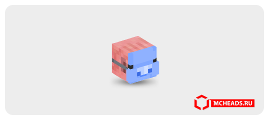 Pig with Wumpus Mask — Minecraft head