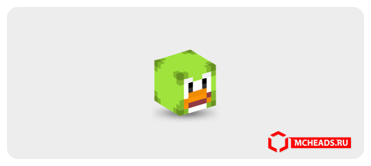 Club Penguin (Lime Green) — Minecraft head