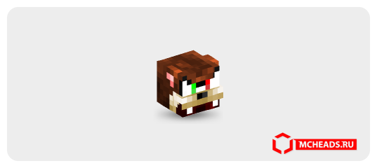 Taz the Tasmanian Devil — 6896 — Minecraft head