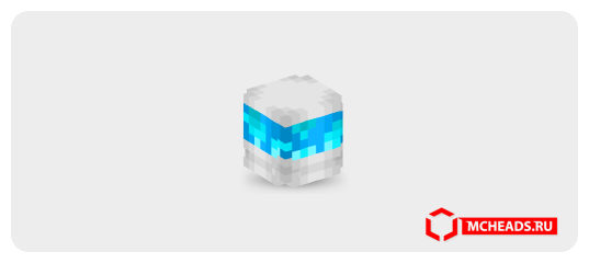 Лавовая лампа (синяя, голубой) — Голова Майнкрафт