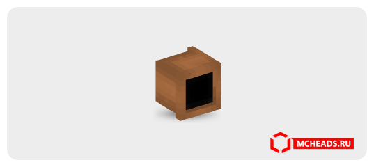Elbow Pipe (brown) — Minecraft head