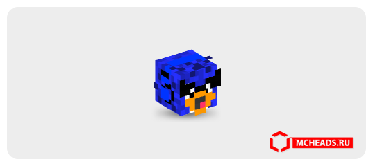 Angry Bird (blue) — Minecraft head