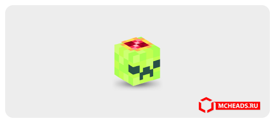 Creeper Minion X — Minecraft head