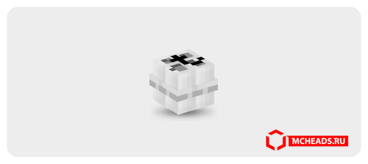 TNT (white) — Minecraft head
