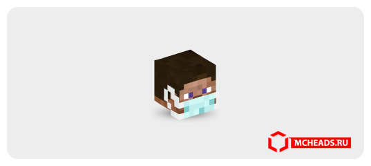 Steve with Mask — 58966 — Minecraft head
