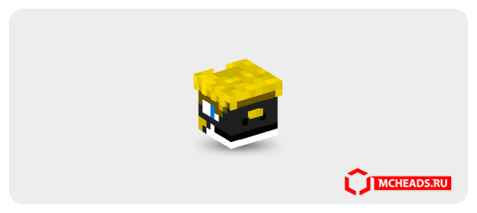 Pachycephalosaurus (yellow) — Minecraft head