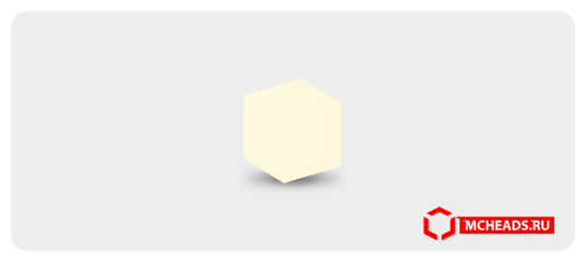 Corn silk (#FFF8DC) — Minecraft head