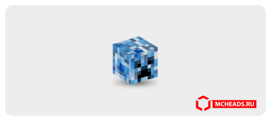 Blue Creeper — 84982 — Minecraft head