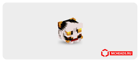 Oni Mask (White) — Minecraft head