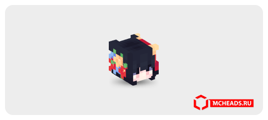 Woman with Oni Mask — Minecraft head