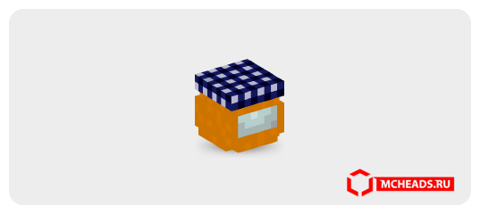 Jam Jar (orange) — Minecraft head