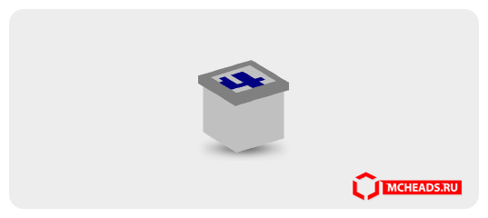 Minesweeper 4 Tile — Minecraft head