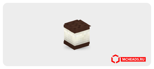 Oreo Cookie — Minecraft head