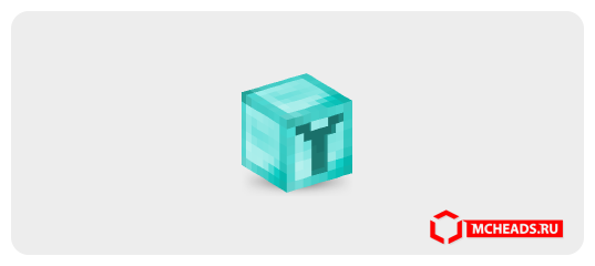 Diamond Y — Minecraft head
