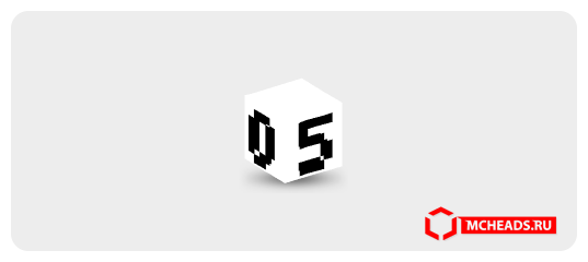 GUI White (Black 05) — Minecraft head