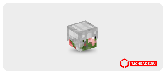 Pigman with Leather Helmet (gray) — Minecraft head