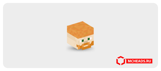 Alex (male) — Minecraft head