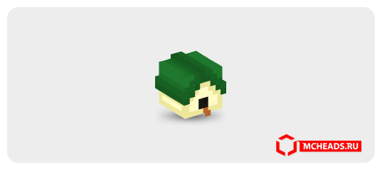 Bird House (green) — Minecraft head