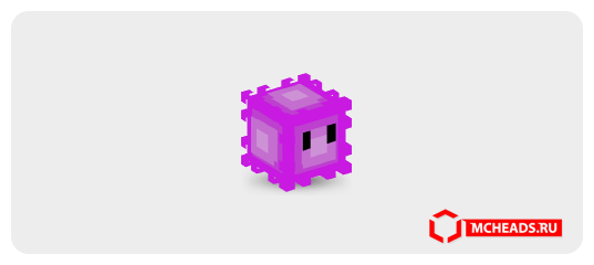 Mario Star (purple) — Minecraft head