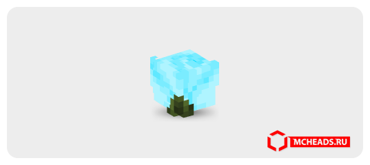 Turquoise Rose — Minecraft head