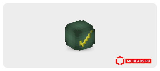 Forest Green Checkmark — Minecraft head