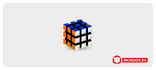 Rubik's Cube — Minecraft head