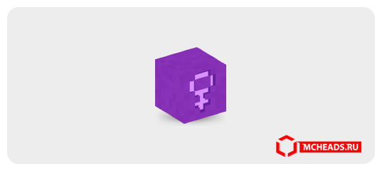 Purple Female — Minecraft head