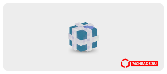 Present (blue) — 3163 — Minecraft head