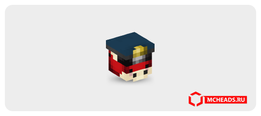 Mooshroom Cop — Minecraft head
