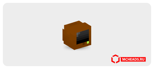 Monitor (brown) — Minecraft head