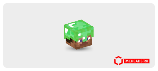 Steve with Emerald Helmet — Minecraft head