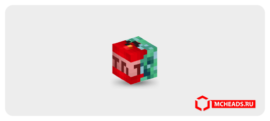 TNT Creeper — Minecraft head
