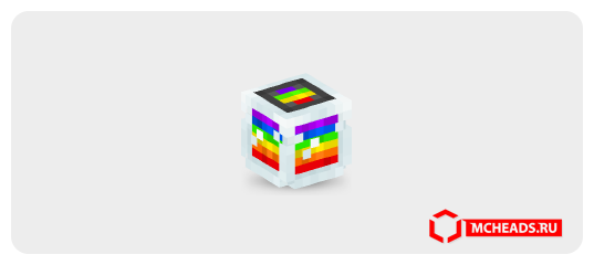 Rainbow Potion — Minecraft head