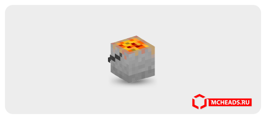 Lava Bucket — 209 — Minecraft head